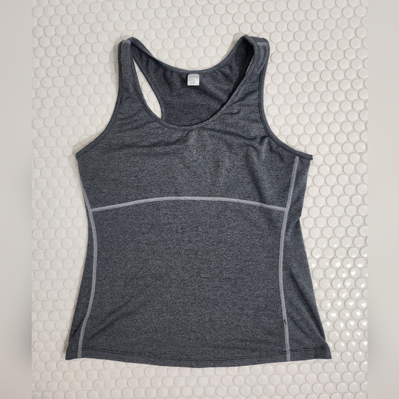 Tops | Grey Athletic Tank | Poshmark